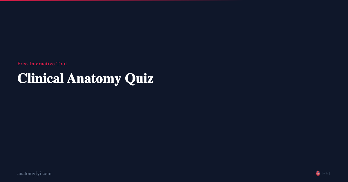 Clinical Anatomy Quiz — Test Your Knowledge — AnatomyFYI